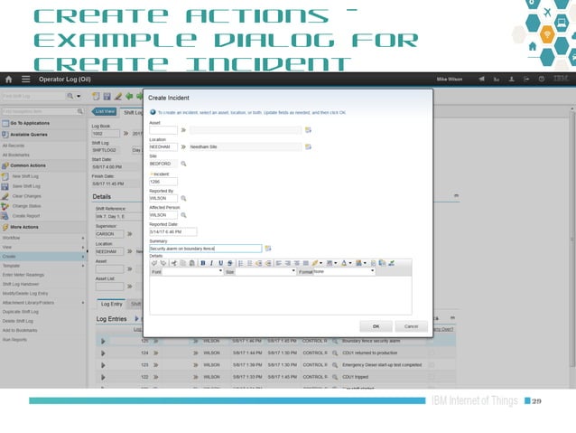 Maximo Oil and Gas 7.6.1 HSE: Operator Log overview | PPT | Technology ...