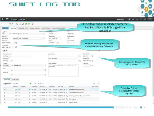 Maximo Oil and Gas 7.6.1 HSE: Operator Log overview | PPT | Technology ...