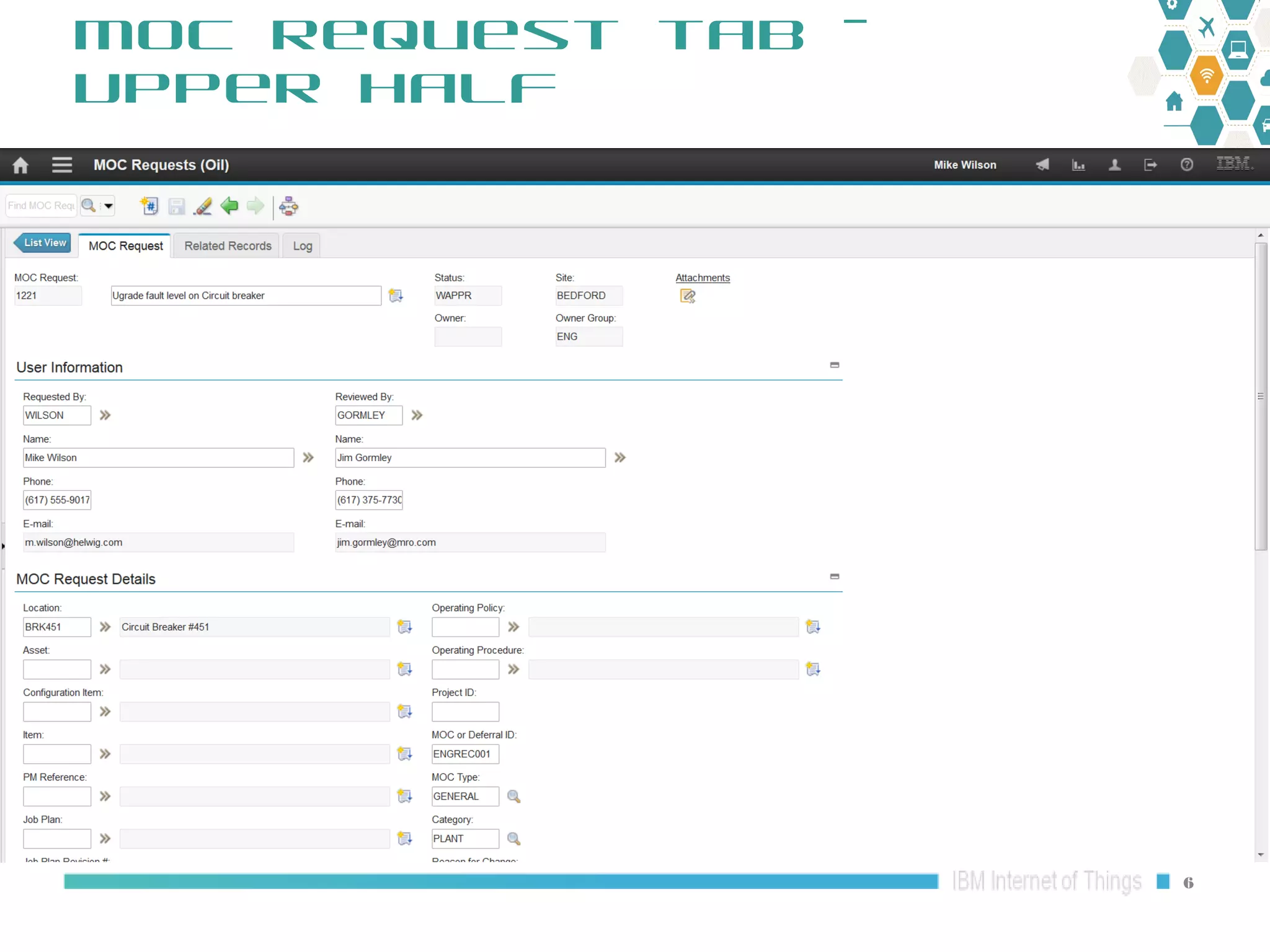 Maximo Oil and Gas 7.6.1 HSE: Change Module Overview | PPT