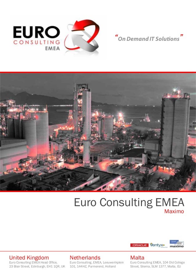 Euro Consulting EMEA, Maximo Asset Management Presentation. | PDF