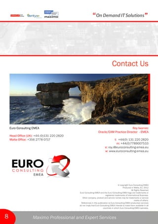 Maximo professional services | PDF