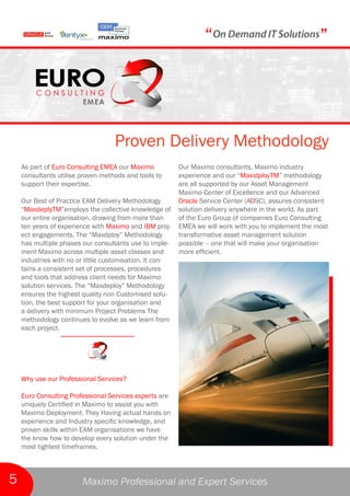 Maximo professional services | PDF