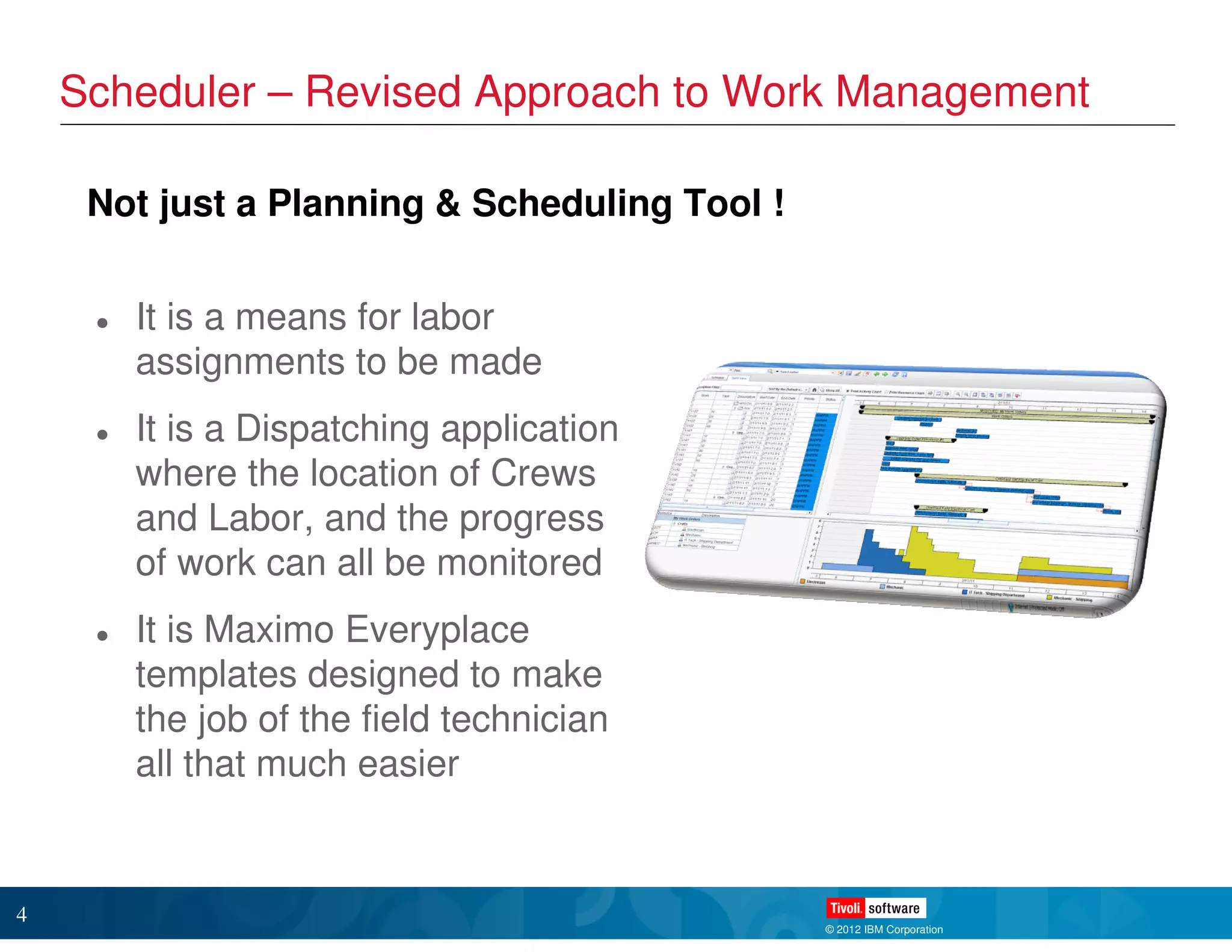 Maximo Scheduler 751 Workshop Pedro Solfa Sep 2012 | PDF