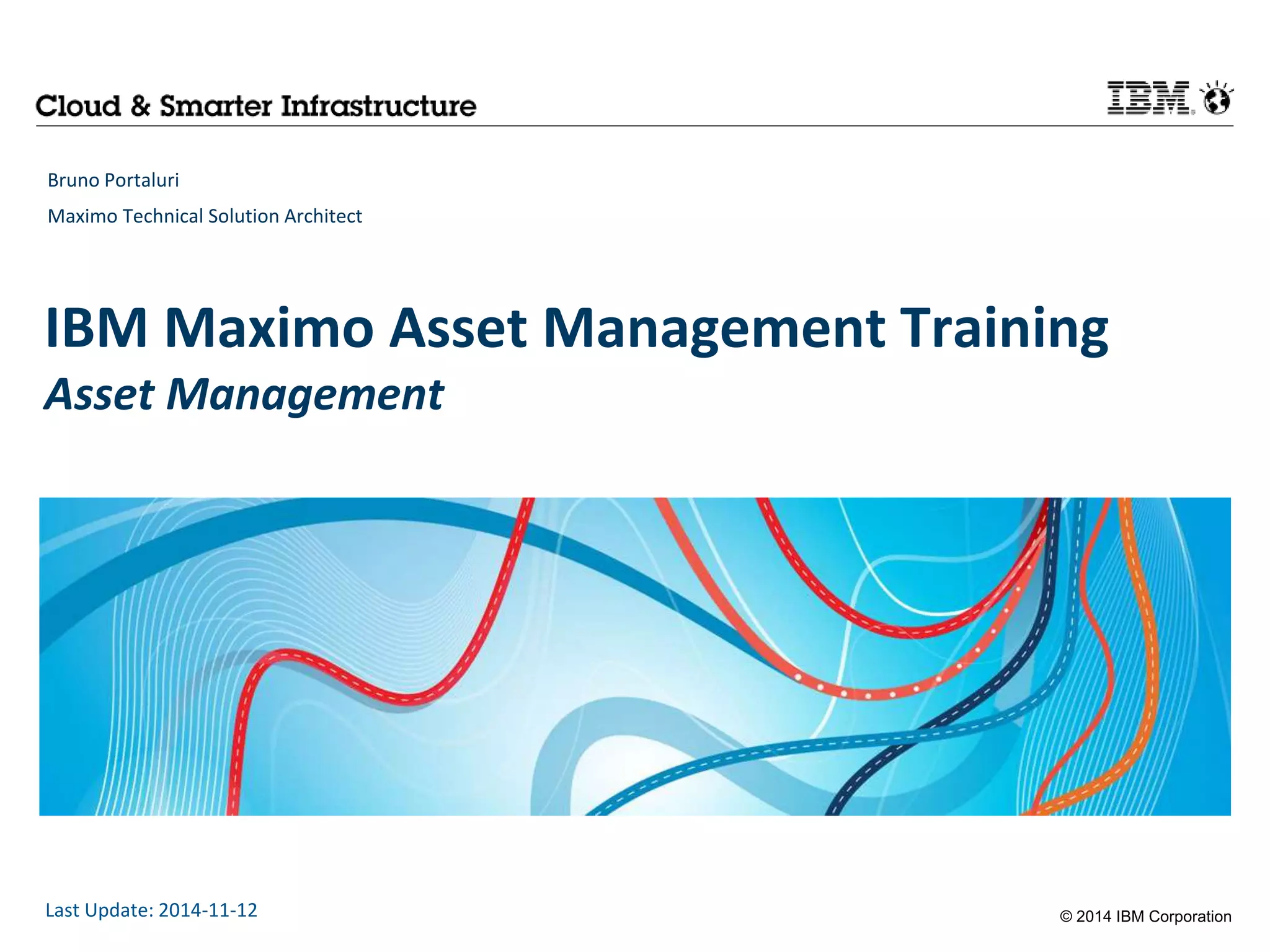 Maximo Training - Asset Management | PPTX