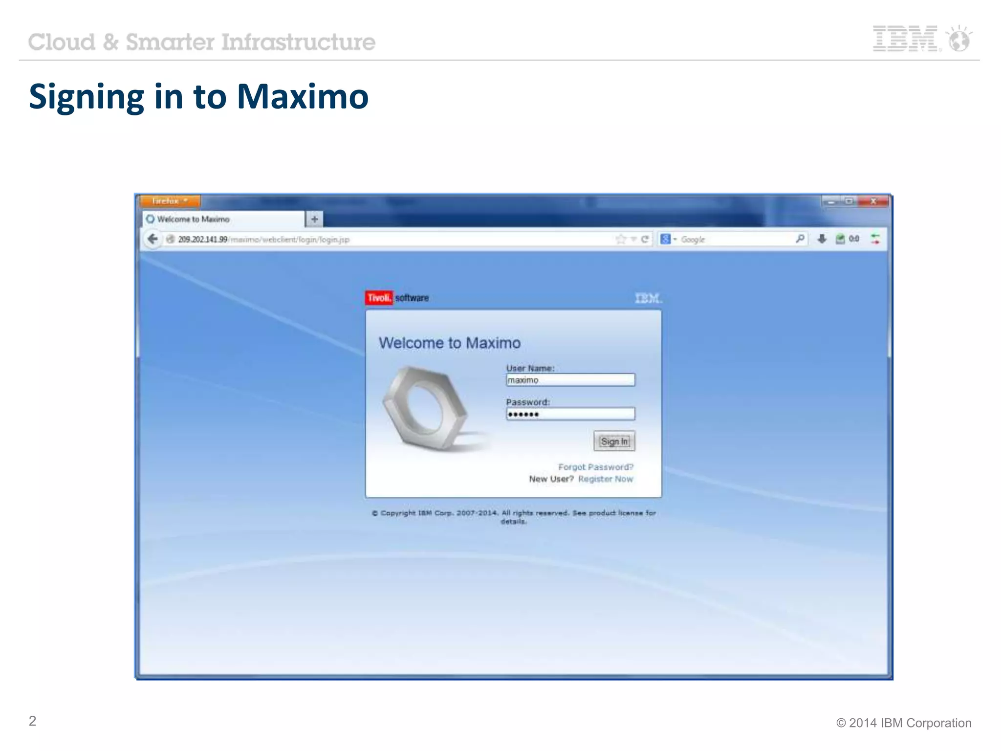 Maximo training - Getting Started | PPTX