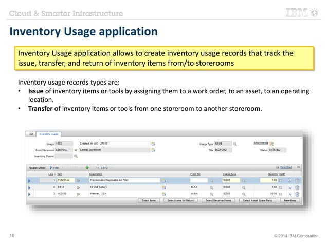 Maximo Training - Inventory Management | PPTX