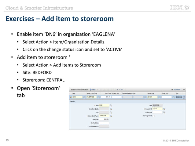 Maximo Training - Inventory Management | PPTX