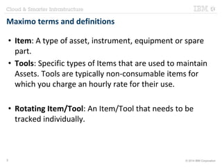 Maximo Training - Inventory Management | PPTX