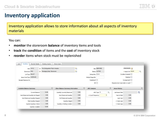 Maximo Training - Inventory Management | PPTX