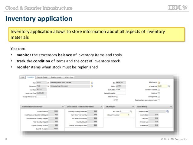 Maximo Training - Inventory Management