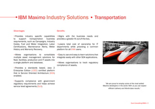 Maximo transportation 2 | PDF
