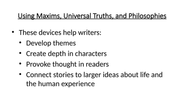 Maxims--Universal-Truths--and-Philosophies-in-Literature.pptx | Poetry ...