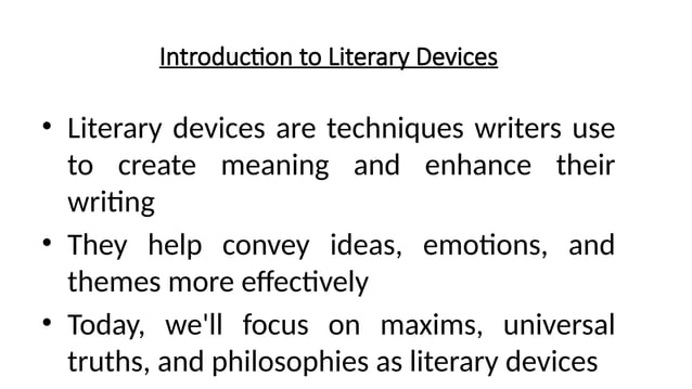 Maxims--Universal-Truths--and-Philosophies-in-Literature.pptx | Poetry ...