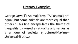 Maxims--Universal-Truths--and-Philosophies-in-Literature.pptx