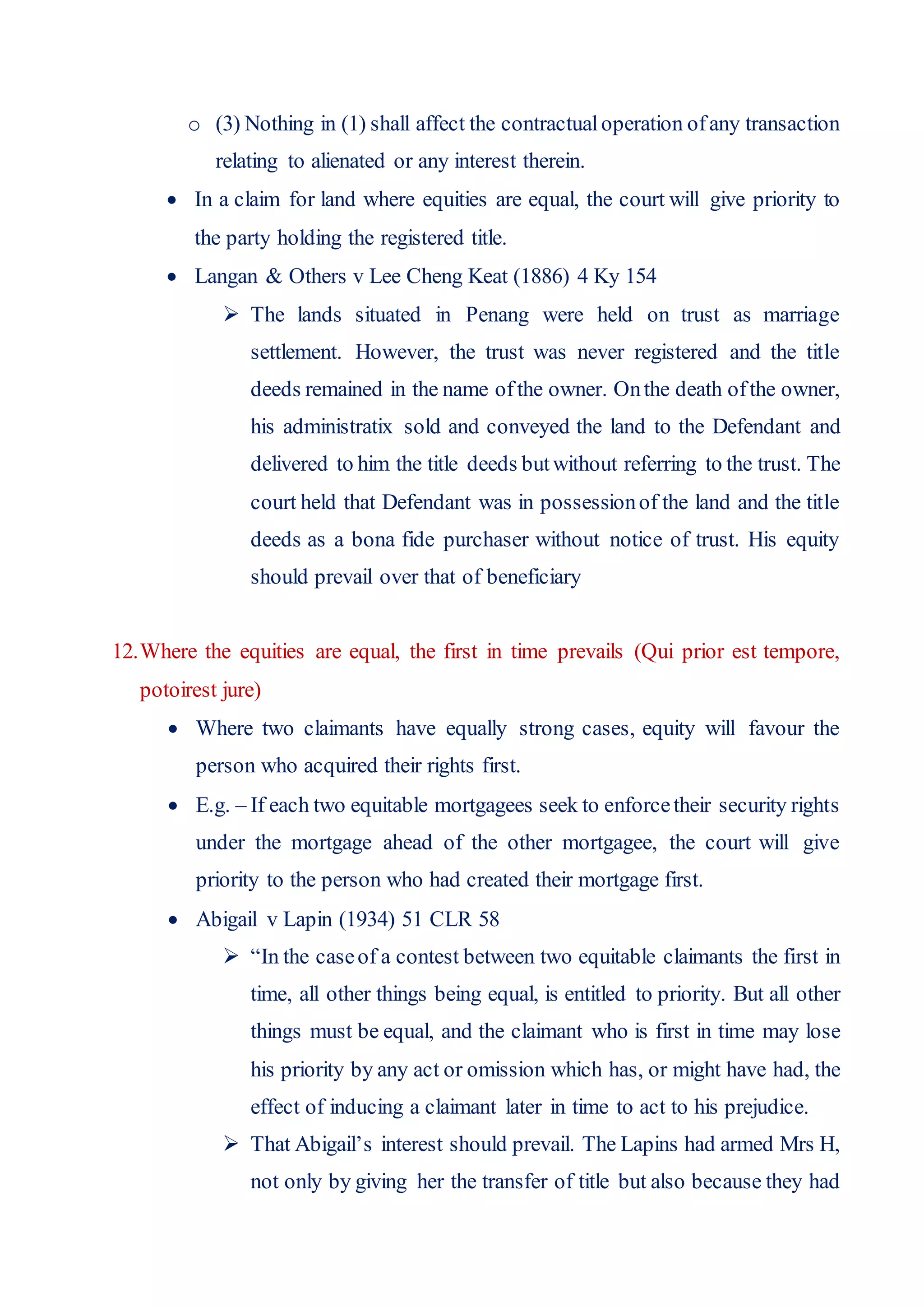 Maxims of equity | DOCX