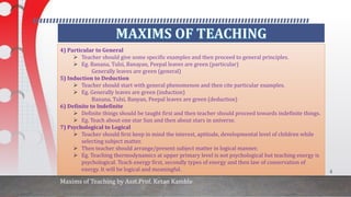 Maxims of teaching | PPTX