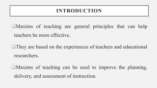 Maxims of Teaching.pptx