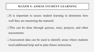 Maxims of Teaching.pptx