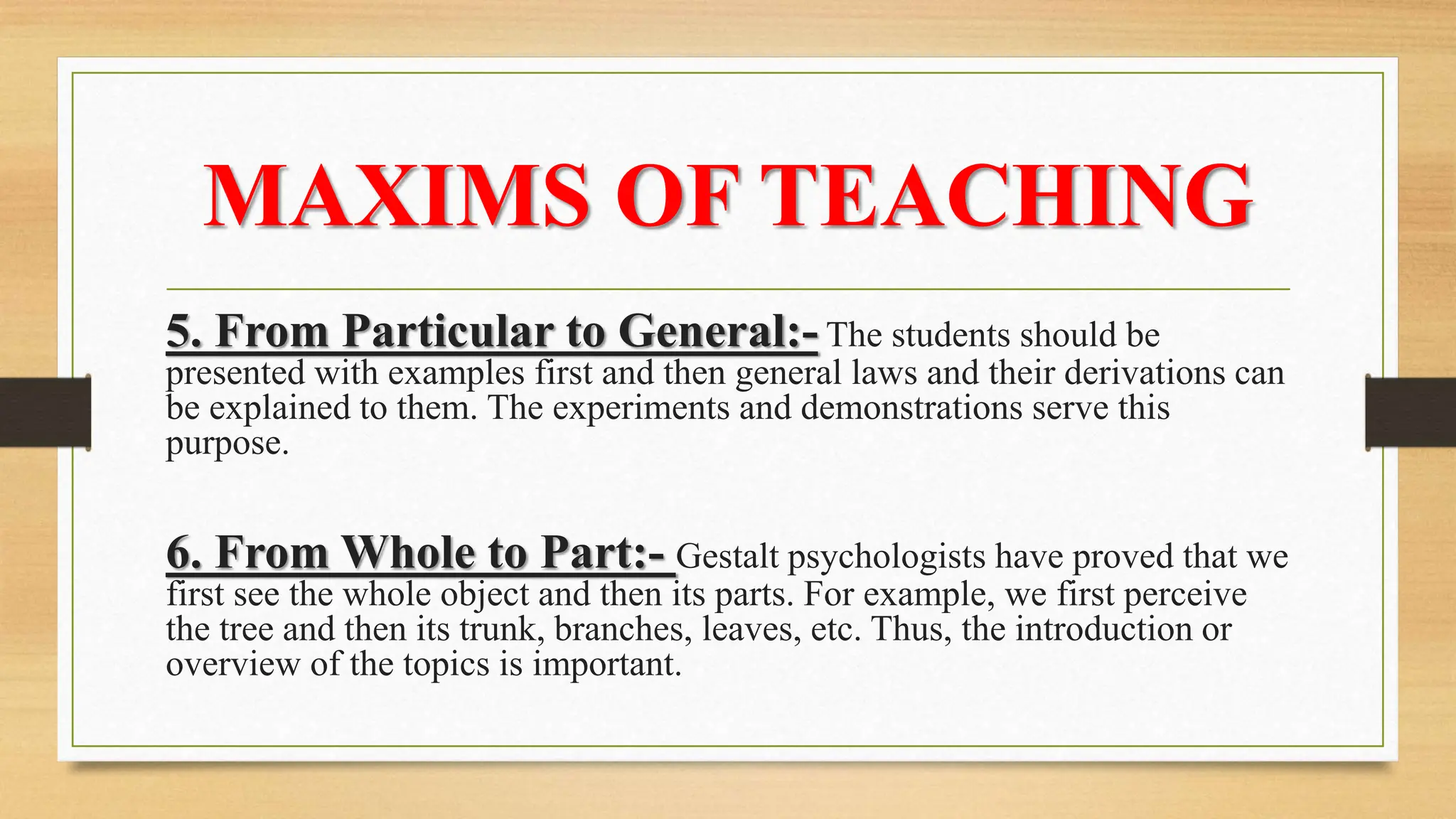 Maxims of Teaching teacher training technology.pptx | Workshops and Classes | Hobbies & Interests
