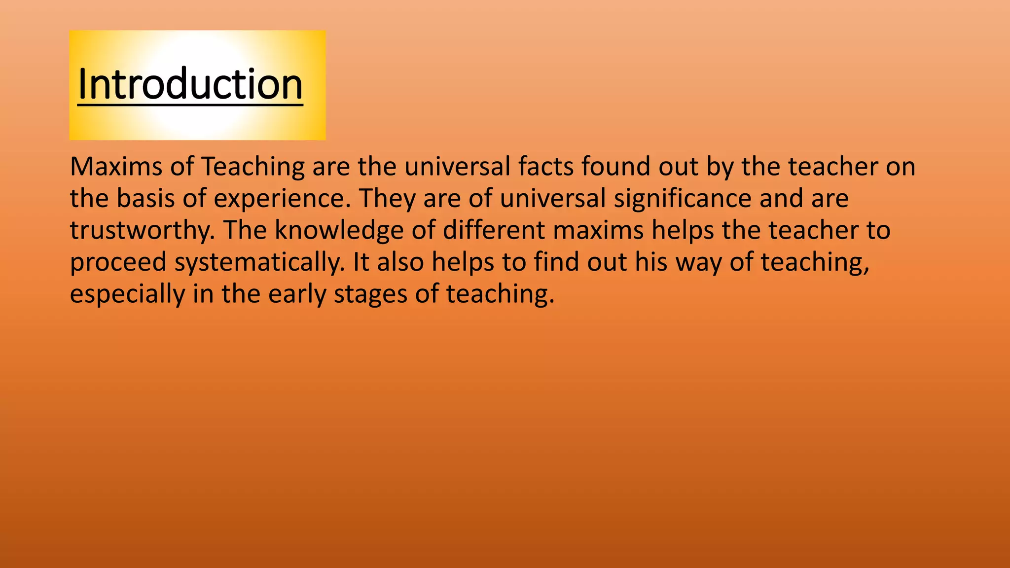 Maxims of teaching in education.pptx