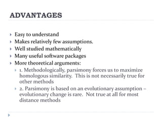 Maximum parsimony | PPT