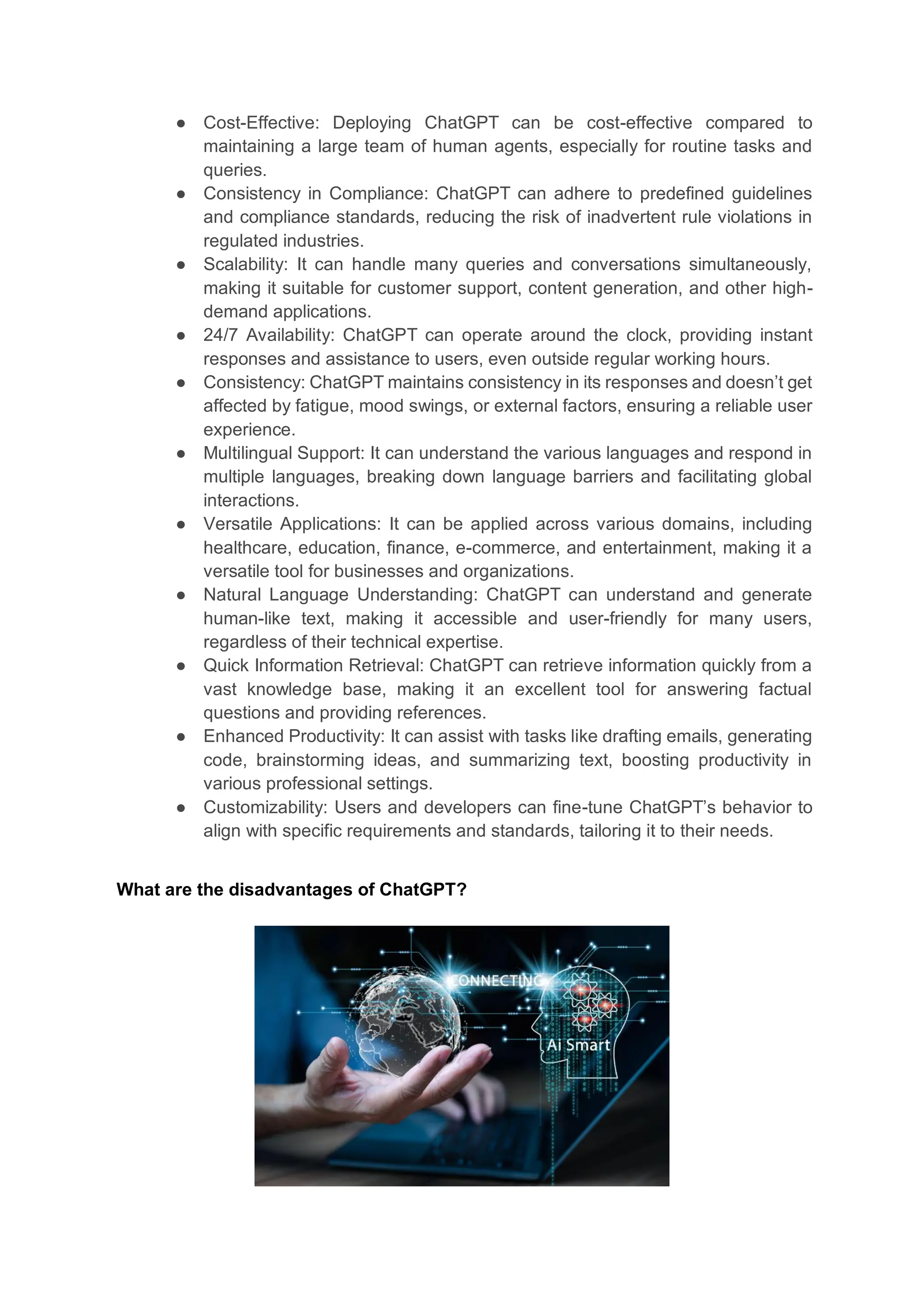 Maximum Advantages of Chatgpt | PDF
