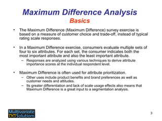 Maximum Difference Statistical Analysis For Determining Political ...