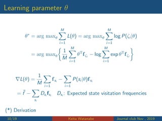 Maximum Entropy Inverse reinforcement learning | PPT | Free Download