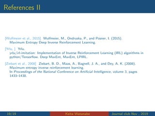 Maximum Entropy Inverse reinforcement learning | PPT | Free Download