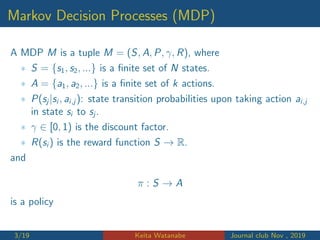 Maximum Entropy Inverse reinforcement learning | PPT | Free Download