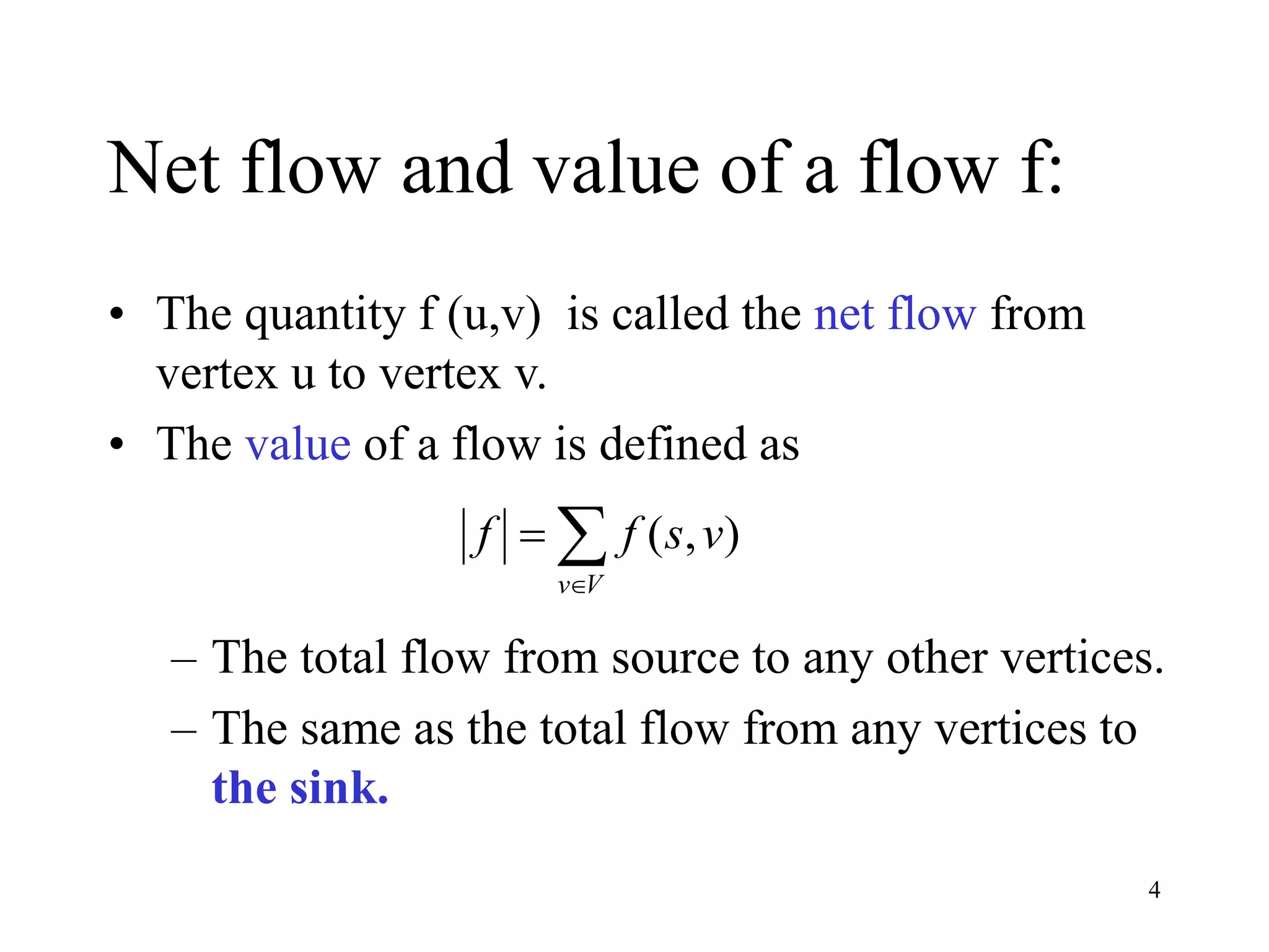 Maximum flow | PPT