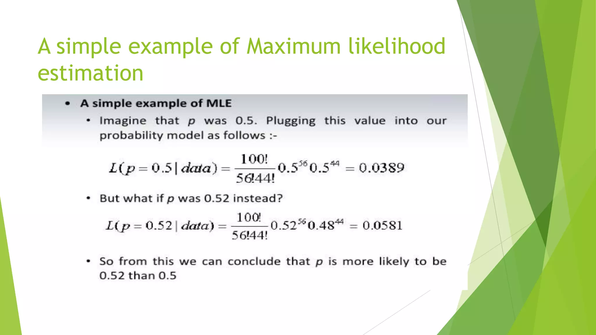 Maximum likelihood estimation | PPTX