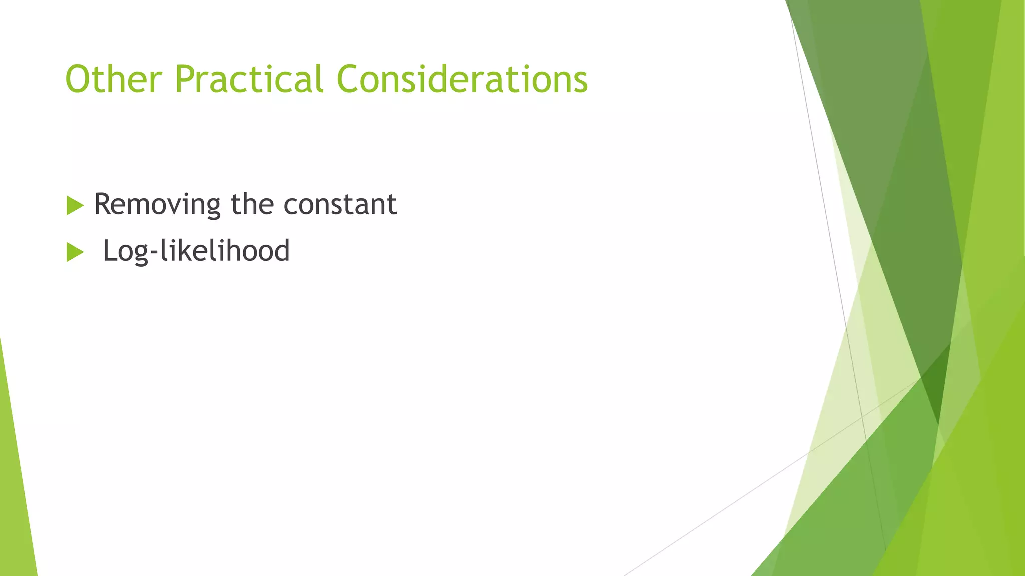 Maximum Likelihood Estimation Pptx