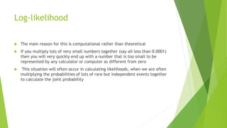 Maximum likelihood estimation | PPTX