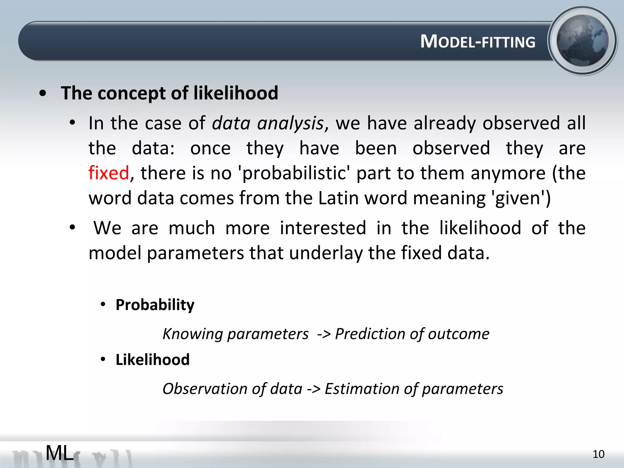 Introduction to Maximum Likelihood Estimator | PPTX