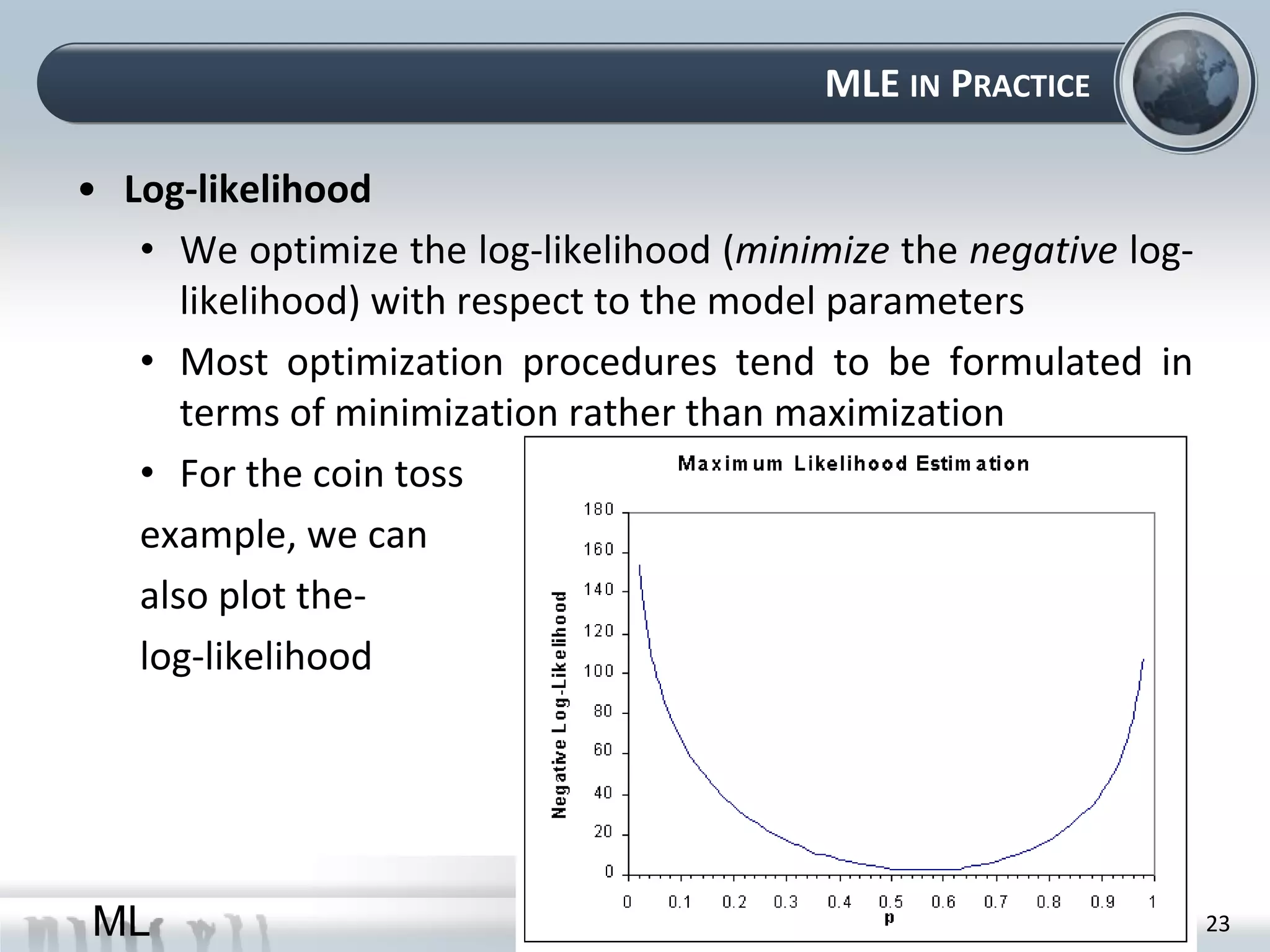 Introduction to Maximum Likelihood Estimator | PPTX