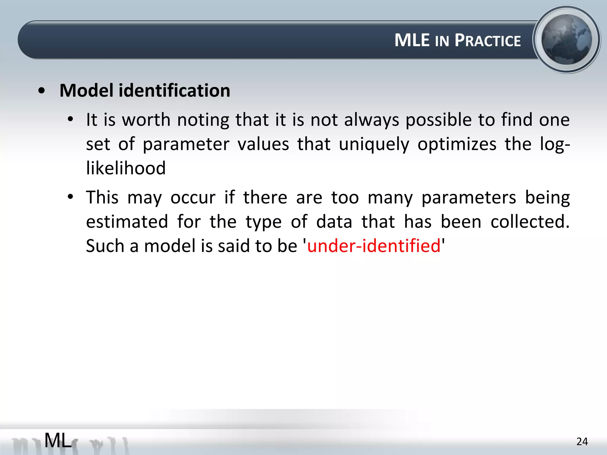 Introduction to Maximum Likelihood Estimator | PPTX
