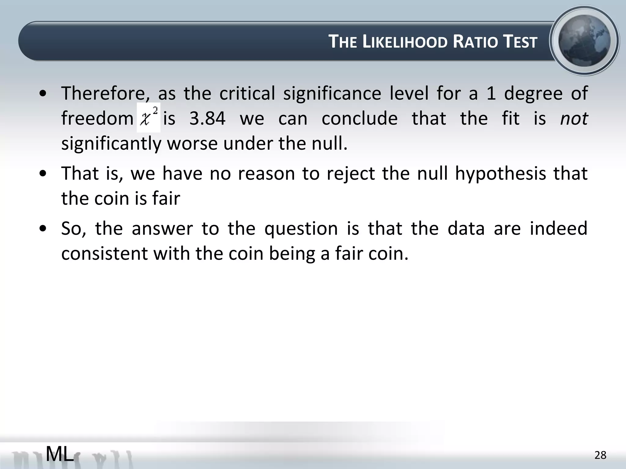 Introduction to Maximum Likelihood Estimator | PPTX