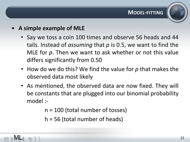Introduction to Maximum Likelihood Estimator | PPTX