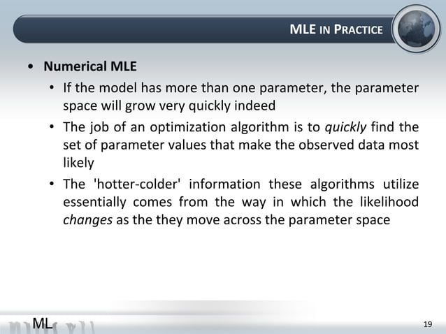 Introduction to Maximum Likelihood Estimator | PPTX