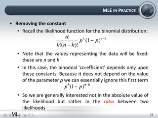 Introduction to Maximum Likelihood Estimator | PPTX