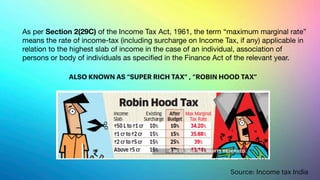 Maximum marginal rate of tax direct taxes | PPT