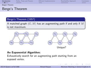 Maximum Matching in General Graphs | PDF