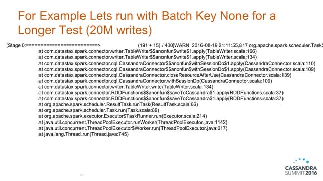 Maximum Overdrive Tuning The Spark Cassandra Connector Ppt