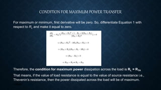 Maximum Power Transfer Theorem | PPTX
