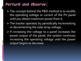 Maximum power point tracking.......saq