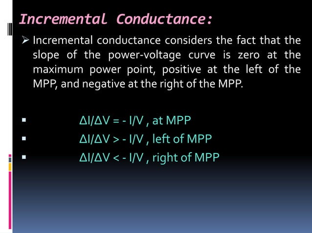 Maximum power point tracking.......saq | Physics | Science