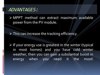 Maximum power point tracking.......saq