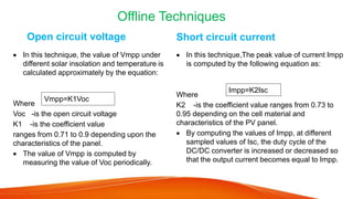 Maximum power point tracking system for photovoltaic systems | PPTX