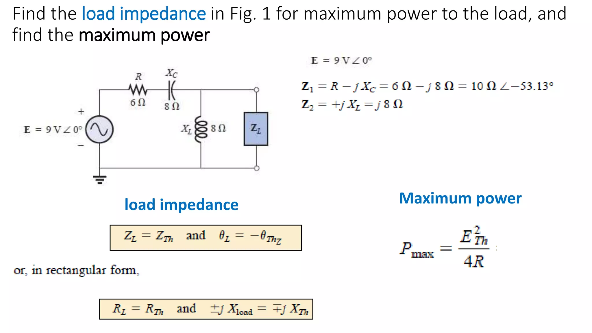 Maximum power tr. theorem | PPTX